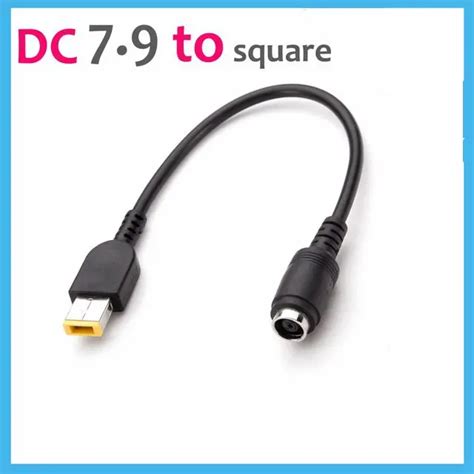 Mm Round Jack To Usb Square Connector Power Adapter Converter Cable For Lenovo Thinkpad