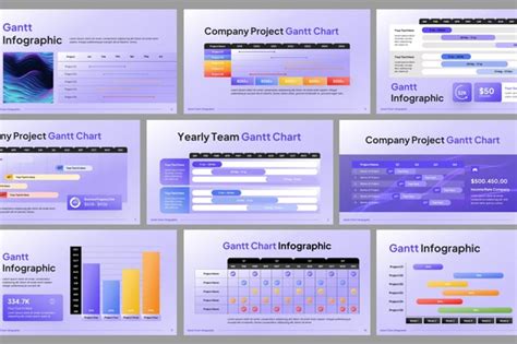 Gantt Chart Diagram Incl Gantt And Demographic Envato