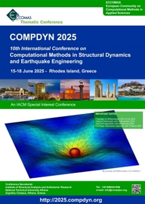 Compdyn 2025 10th International Conference On Computational Methods In