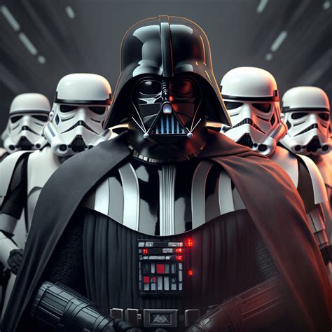 Darth Vader And The Storm Troopers By Nikottroou On Deviantart