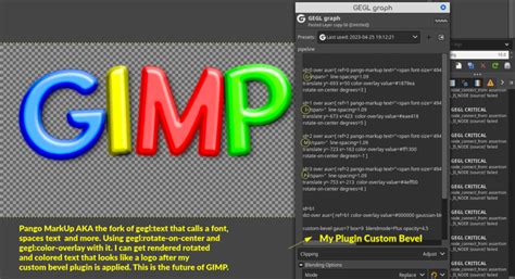 I Figured Out How To Automate Text Like This In Gimp Using Gegl Graph Do I Win A Prize Rgimp