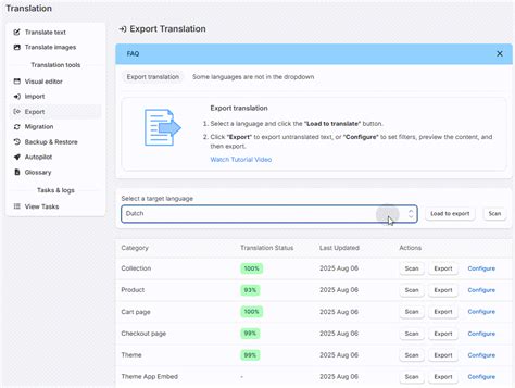 How To Use Export Import Translation • Hextom Translation And Currency Help Center