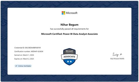 nihar begum on linkedin powerbi dataanalytics certificationachieved
