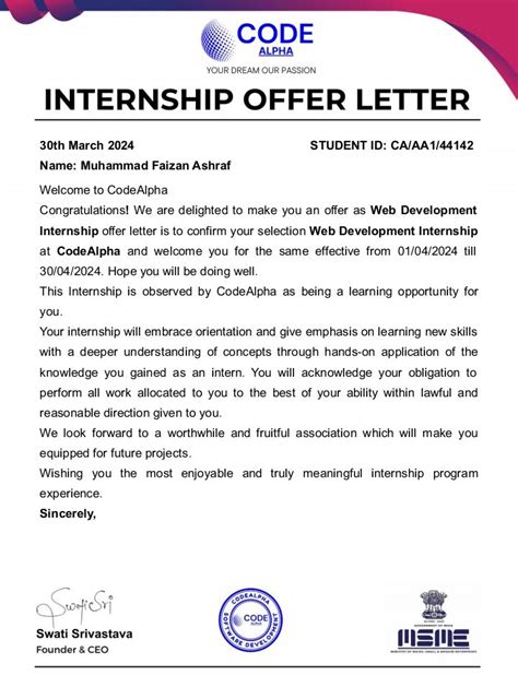 Faizan Shah On Linkedin Webdevelopment Internship Html Css