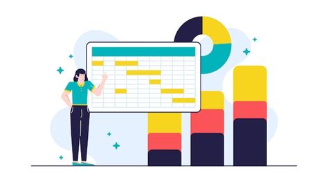 Premium Vector A Businesswoman Setting Project Timelines