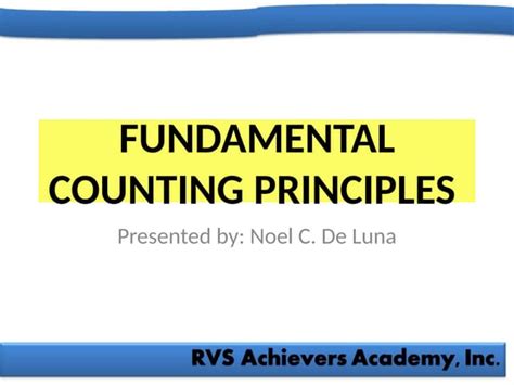 Lesson 1 Fundamental Counting Princpptx
