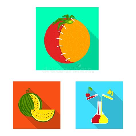 Isolated Object Of Test And Synthetic Logo Set Of Test And Laboratory