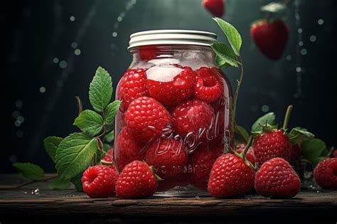 Premium Photo Lychee Fruit Placed In A Glass Jar With A Rustic Label