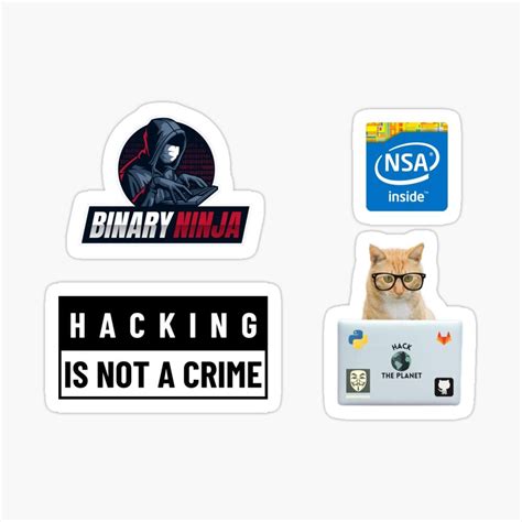Sticker Mit Hacker Sticker Pack Von Leo Jess Aufkleber Vinyl Aufkleber Sticken
