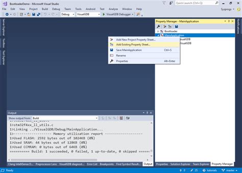 Creating Embedded Bootloader Projects With MSBuild VisualGDB Tutorials
