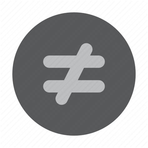 Not Equal Icon Download On Iconfinder On Iconfinder