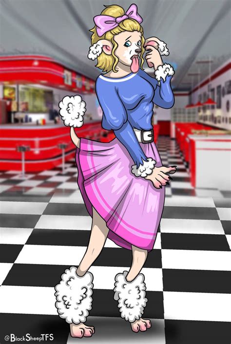 50s Poodle Tf Art Trade By Blacksheeptfs On Deviantart