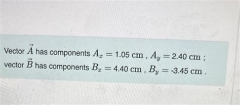 Solved Find The X Component Of The Vector Difference B−a χ