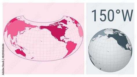 World Map Animation Armadillo Projection Colored Continents Style