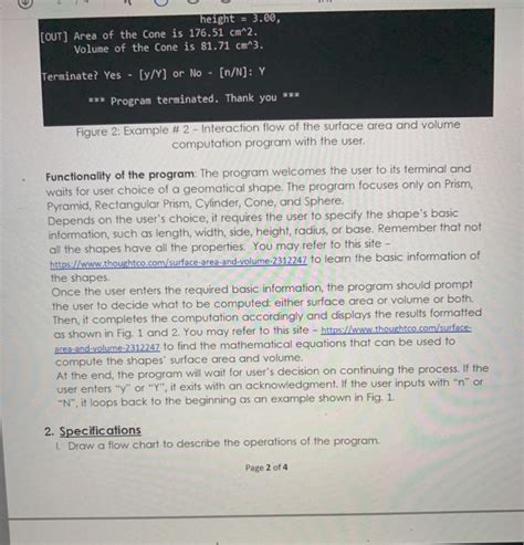 Solved Task Computing Surface Area And Volume Of Chegg
