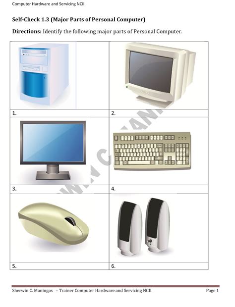 Sir Sherwin S Computer Tutorial Parts Of The Computer