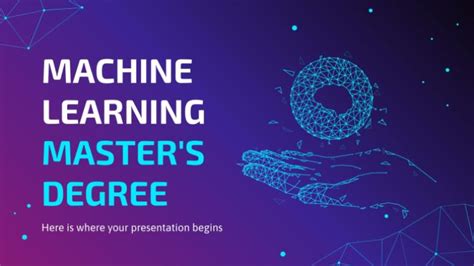 machine learning master s degree presentation