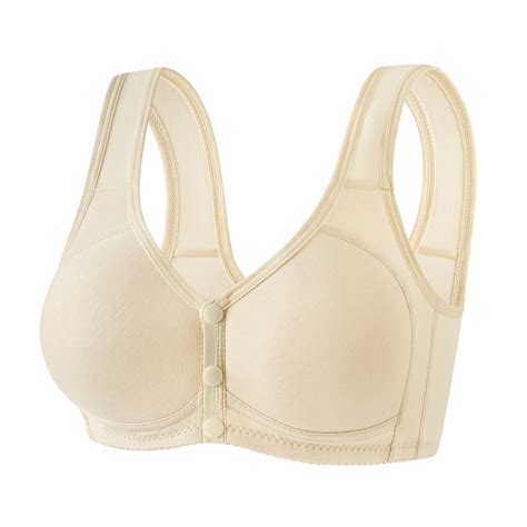 Fouhkni Front Closure Bras For Women Plus Size Wirefree Full Coverage