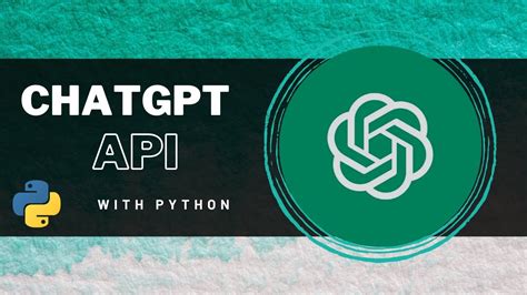 Chatgpt Api For Python How To Use Chatgpt With Python Youtube