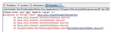 Java Programming Error Types •