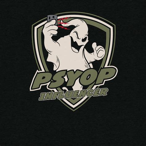 Army Psyop Influencer Ghost T Shirt Military Tshirt Veteran Tee