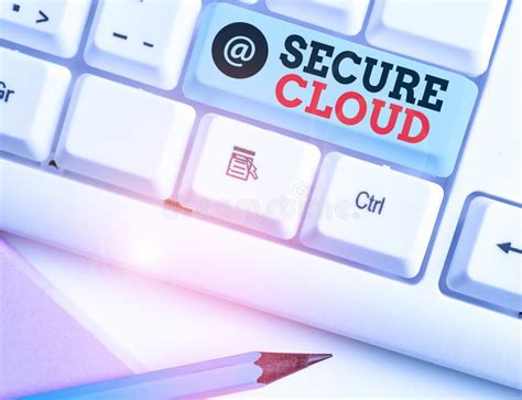 Text Sign Showing Secure Cloud Conceptual Photo Protect The Stored Information Safe Controlled