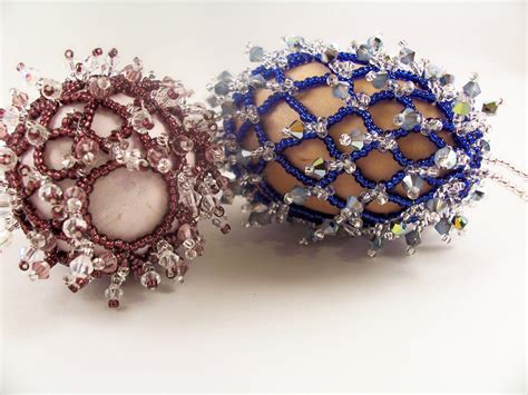 Easter Elegance Beaded Egg Pattern Beading Tutorial In Pdf Etsy