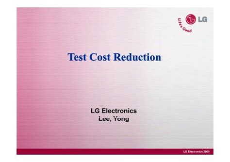 test cost reduction using dft methods