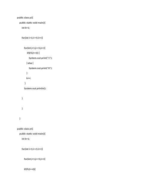 Java Patterns 0s 1s And Stars Pdf