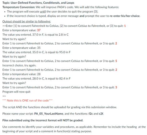 Solved Topic User Defined Functions Conditionals And