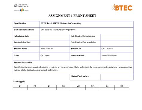Assignment For Data Structures And Algorithms 1649 Assignments Data Structures And