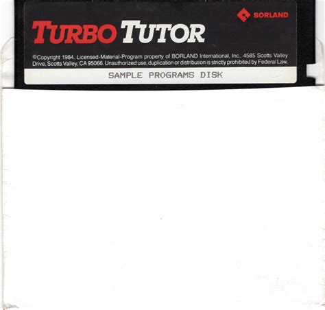 Borland Turbo Pascal 3 0 1985 Borland International Inc Free Download Borrow And