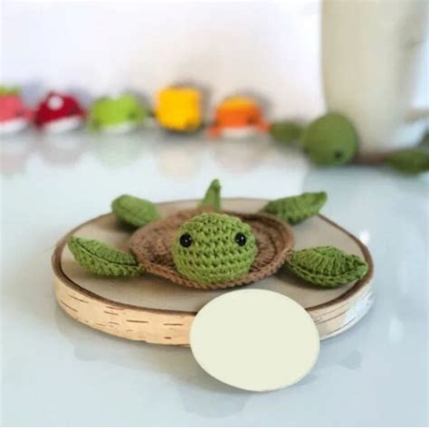 Crochet Turtle Coaster Pattern Crochet Amigurumi Amigurumi Pattern