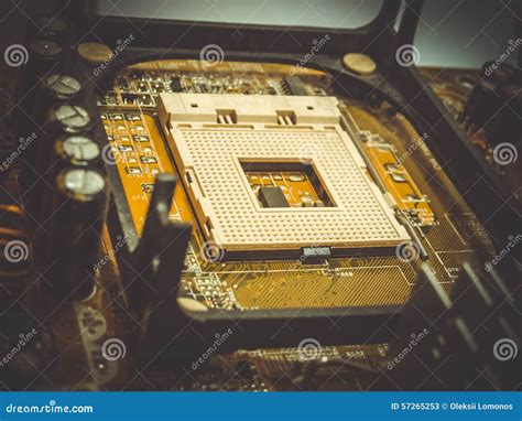 Socket 478 Cpu Motherboard Stock Image Image Of Main 57265253