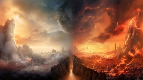 Premium Photo Heaven And Hell