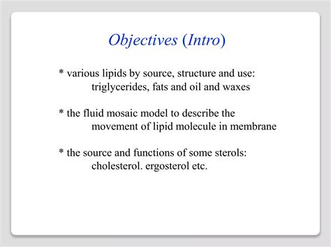 Lipids Introduction Pptx