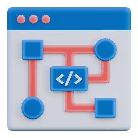 Coding Hierarchy Flow Chart Planning Process Website 3d Illustration Download On Iconfinder