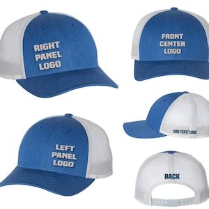 Custom Logo Richardson 115 Low Profile Hats Custom Embroidered Design
