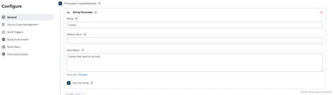 【unity实战】jenkins与自定义命令行参数jenkins Unity命令行 Csdn博客