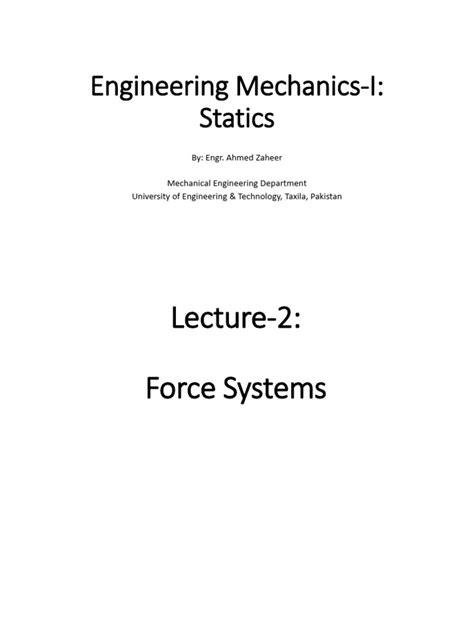 Em I Lec 2 Forces Download Free Pdf Euclidean Vector Cartesian Coordinate System