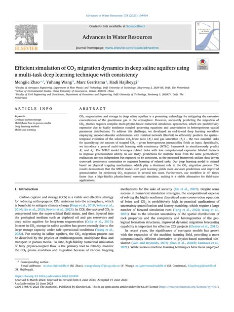 Pdf Efficient Simulation Of Co2 Migration Dynamics In Deep Saline