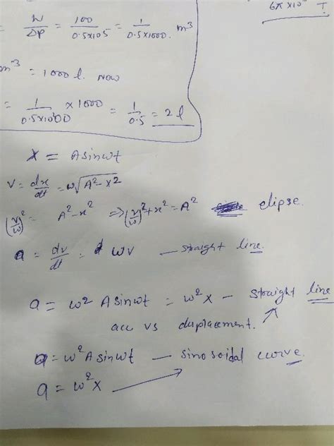 For A Particle Executing SHM Along A Straight Line Match The Statements In Column I With