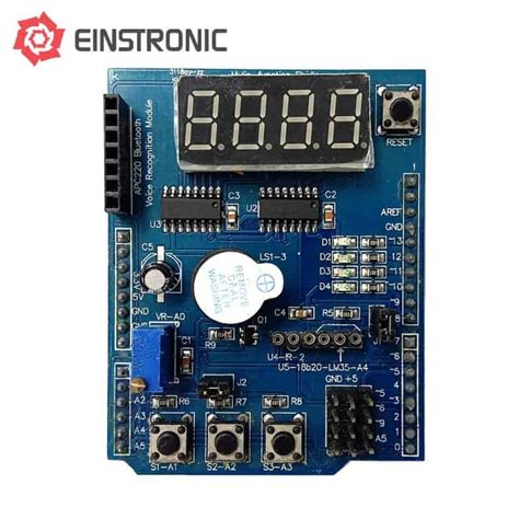 Multifunction Learning Shield For Arduino Uno Einstronic Enterprise