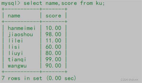MYSQL 高级SQL语句