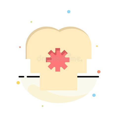 Brain Control Mind Setting Business Logo Template Flat Color Stock Vector Illustration Of