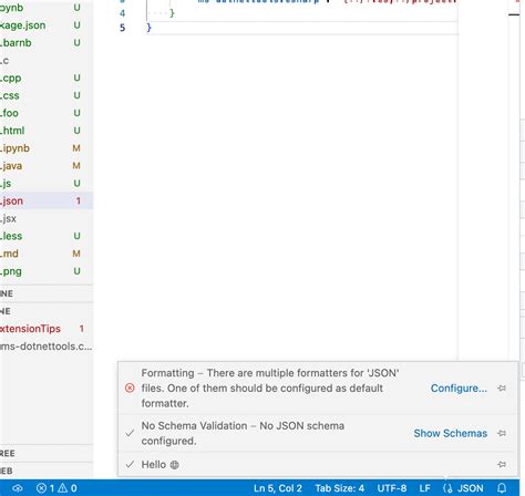 Use Language Status Item To Show Formatter Conflicts Issue Microsoft Vscode GitHub