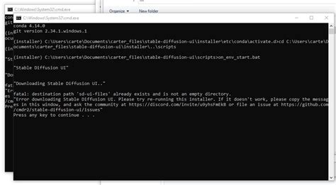Windows Defender Blocks Successfull Install Issue Cmdr Stable Diffusion Ui GitHub
