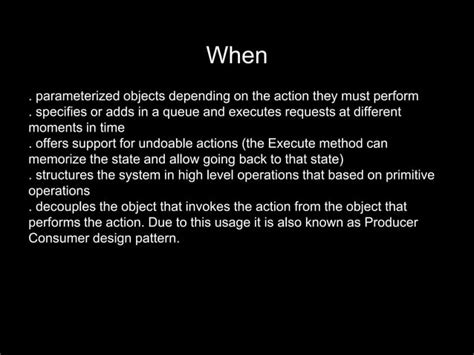 Command Design Pattern Ppt