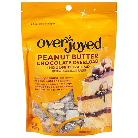 Overjoyed Indulgent Peanut Butter Chocolate Overload Trail Mix 8 Oz