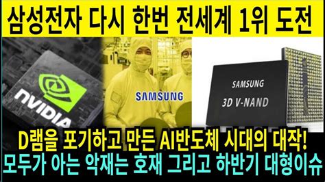삼성전자 전망 위기인가 기회인가 그래서 세력들이 계속 모으는 이유 그리고 하반기 대형호재 Youtube